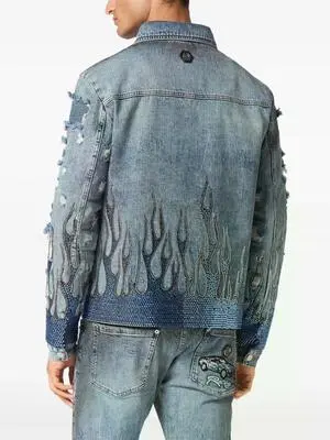 Philipp Plein Strass Flame Jacket