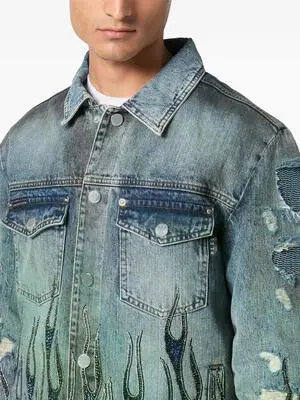 Philipp Plein Strass Flame Jacket