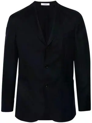 Boglioli Notched-lapels Single-breasted Blazer - Blue
