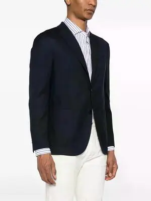 Boglioli Notched-lapels Single-breasted Blazer - Blue