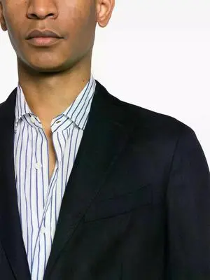 Boglioli Notched-lapels Single-breasted Blazer - Blue