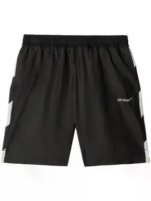 Off-White Diag Surfer Swimshorts - Black