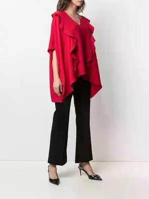 Valentino Garavani Ruffled Drape Blouse
