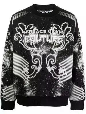 Versace Space Couture Long-sleeve Sweatshirt