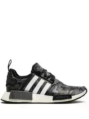 Adidas X Bape Nmd_r1 Camo Sneakers - Black