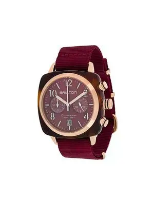 BRISTON Clubmaster Classic 40mm Watch - Red