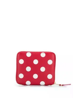 Play Comme Des Garcon Polka-dot Leather Wallet