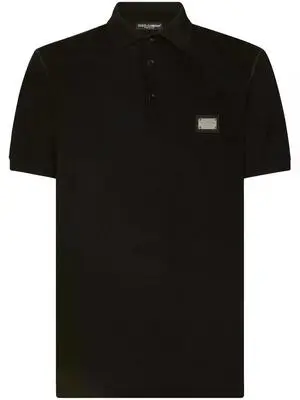 Dolce & Gabbana Logo-tag Piqué Polo Shirt