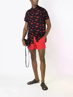 AMIR SLAMA Elasticated-waistband Linen Shorts