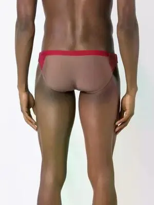 AMIR SLAMA Low-rise Two-tone Swim Briefs