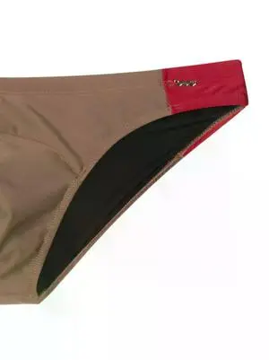 AMIR SLAMA Low-rise Two-tone Swim Briefs