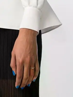 WOUTERS & HENDRIX 18kt White Gold Diamond Chain Ring - Silver