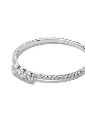 WOUTERS & HENDRIX 18kt White Gold Diamond Chain Ring - Silver
