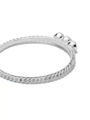 WOUTERS & HENDRIX 18kt White Gold Diamond Chain Ring - Silver