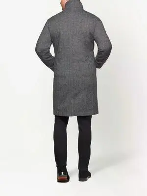 NORWEGIAN WOOL Single-breasted Down-filled Coat