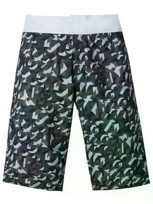 AMIR SLAMA Geometric-print Swim Shorts