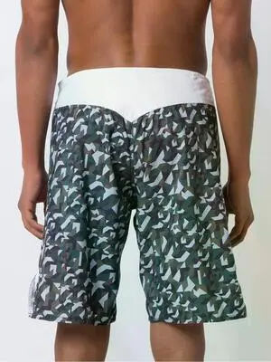 AMIR SLAMA Geometric-print Swim Shorts