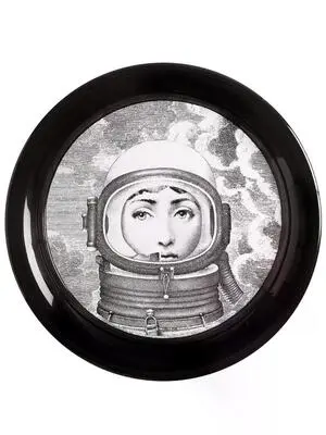 FORNASETTI Palombara Hand-decorated Tray - Black