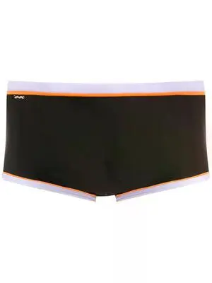 AMIR SLAMA Paneled Trunks - Black
