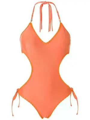 AMIR SLAMA Tie Cut-out One-piece