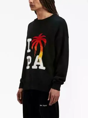 Palm Angels I Love Pa" Intarsia-knit Jumper