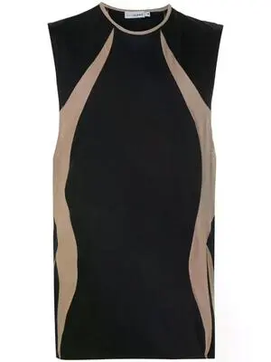 AMIR SLAMA Panelled Round-neck Tank Top