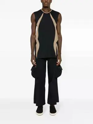 AMIR SLAMA Panelled Round-neck Tank Top