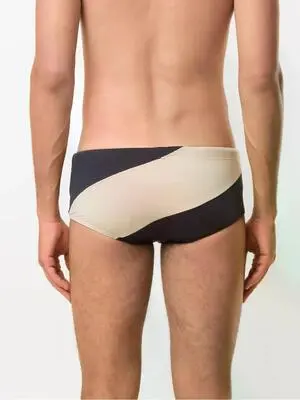 AMIR SLAMA Color Block Swim Trunks