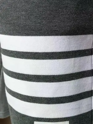 Thom Browne 4-bar Stripe Tonal Track Shorts - Grey