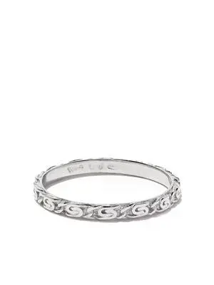 WOUTERS & HENDRIX 18kt White Gold Diamond Chain Ring - Silver