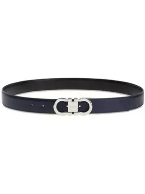 FERRAGAMO Gancini Reversible Belt - Blue