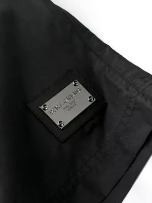 Dolce & Gabbana Logo-plaque Drawstring Swim Shorts