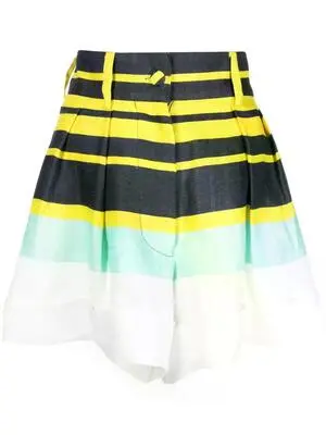 BAMBAH Striped High-waisted Shorts