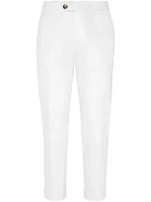 Brunello Cucinelli Straight-leg Trousers - White