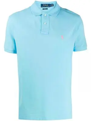 Polo Ralph Lauren Embroidered Logo Polo Shirt - Blue