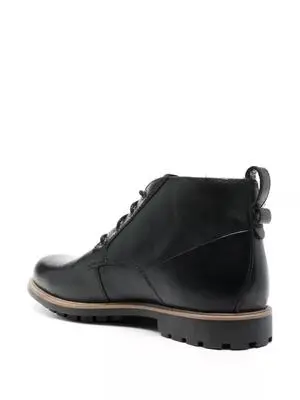 Clarks Westcombe Leather Ankle Boots - Black