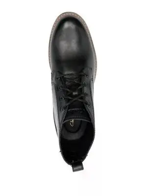 Clarks Westcombe Leather Ankle Boots - Black