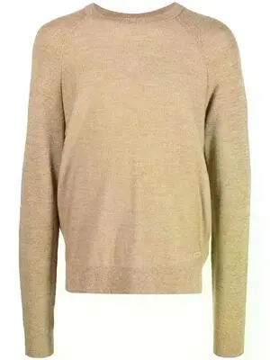 Calvin Klein Superior Wool Crewneck Jumper - Brown