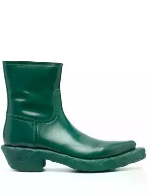 Camper 55mm Textured-sole Boots - Green