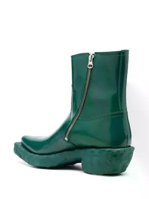 Camper 55mm Textured-sole Boots - Green