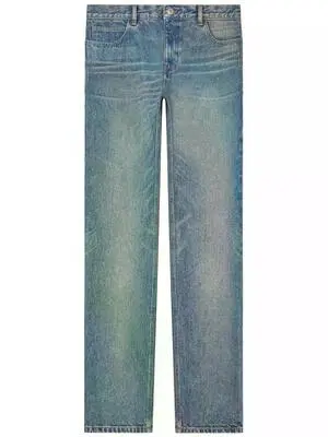 COURREGES Low-rise Straight-leg Jeans - Blue