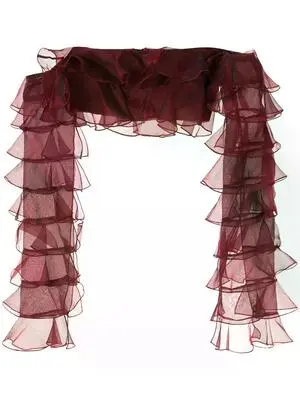 MACGRAW Semantics Silk Top - Red