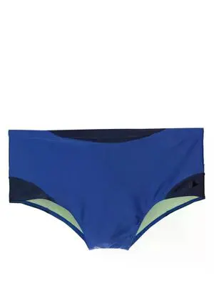 AMIR SLAMA Paneled Swim Shorts - Blue