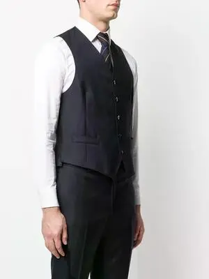 DELL'OGLIO Single-breasted Wool Waistcoat