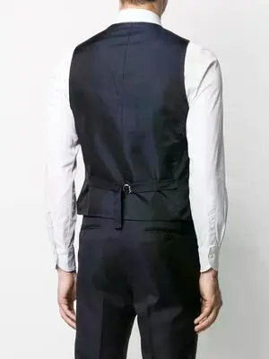 DELL'OGLIO Single-breasted Wool Waistcoat