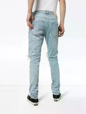 PURPLE BRAND Distressed-finish Slim Fit Jeans