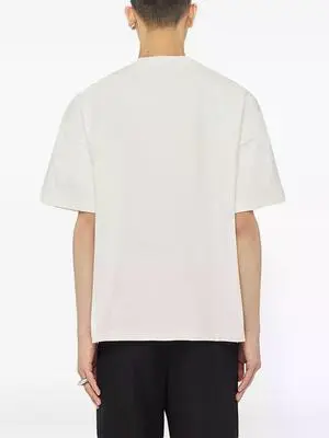 JIL SANDER Logo Print Cotton T-shirt - Neutrals