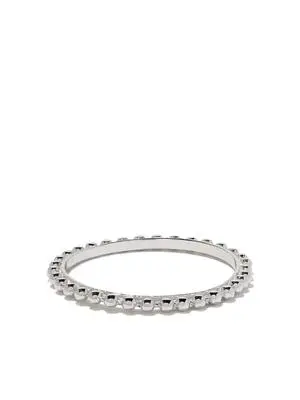 WOUTERS & HENDRIX 18kt White Gold Ball Chain Ring - Silver
