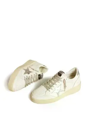 GOLDEN GOOSE Ball Star Sneakers With Metallic Star Detail