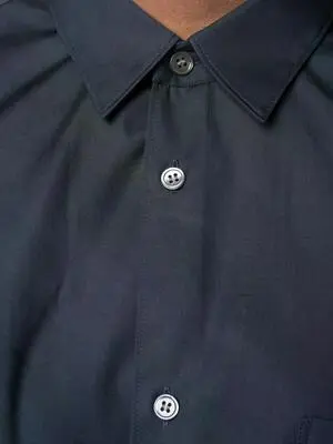Comme Des Garçons Pointed Collar Cotton Shirt - Blue